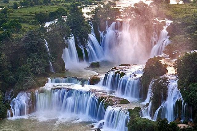 德天瀑布Detian Falls 地标：广西壮族自治区崇左市大新县-花瓣网